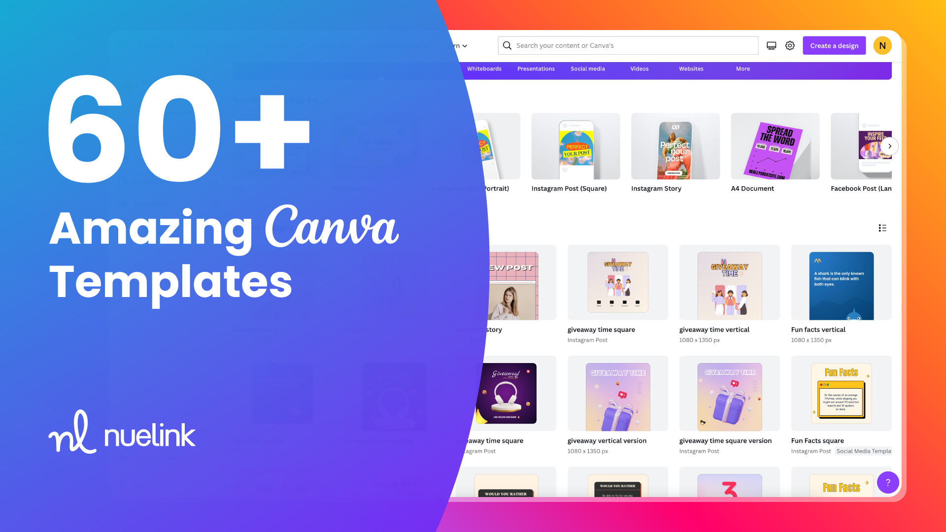 Free and customizable Canva Templates for Social Media